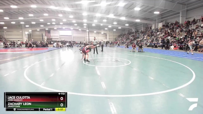 4-113 lbs Cons. Round 2 - Jace Culotta, John Handley vs Zachary Leon ...