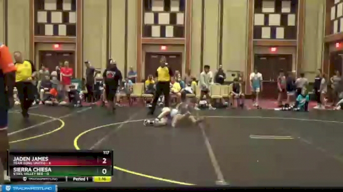 117 lbs Round 3 (6 Team) - Jaden James, Team Kong United vs Sierra ...