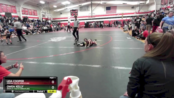 40 lbs Round 5 - Leia Cooper, Odessa Youth Wrestling vs Owen Kelly ...