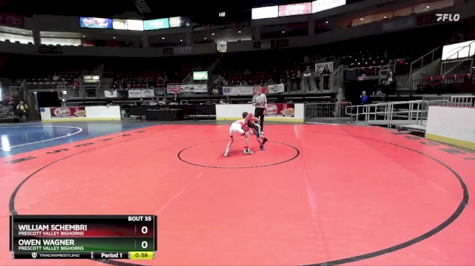 68 lbs Cons. Round 2 - Owen Wagner, Prescott Valley Bighorns vs William ...