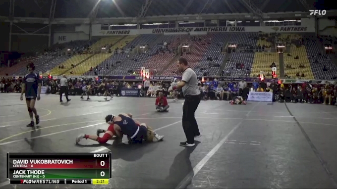 125 lbs Quarterfinals (8 Team) - David Vukobratovich, Central vs Jack ...