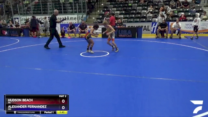 85 lbs Round 4 - Hudson Beach, PA vs Alexander Fernandez, MD