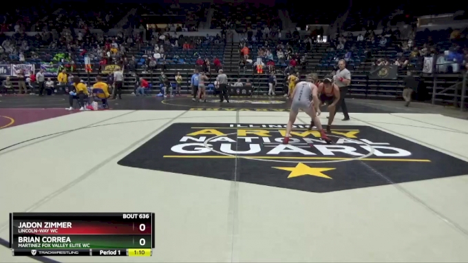 135 lbs Cons. Round 4 - Brian Correa, Martinez Fox Valley Elite WC vs ...