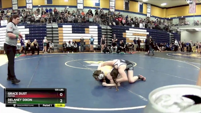 135 lbs. Champ. Round 1 - Grace Dust, Festus vs Delaney Dixon, Willard