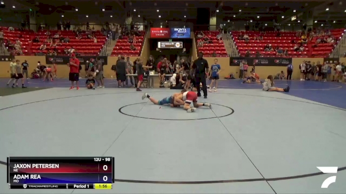98 lbs 3rd Place Match - Jaxon Petersen, NE vs Adam Rea, MO
