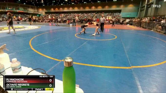 120 lbs Cons. Round 4 - Octavio Negrete, Elk Grove Senior vs Pj ...