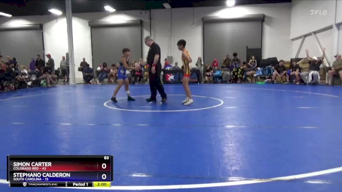 83 lbs Semis & 1st Wrestleback (8 Team) - Simon Carter, Colorado Red vs ...