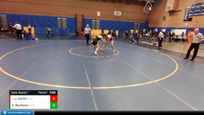 170lbs Cons. Round 7 - Jennifer Curtin, Graham-Kapowsin (Girls) vs ...