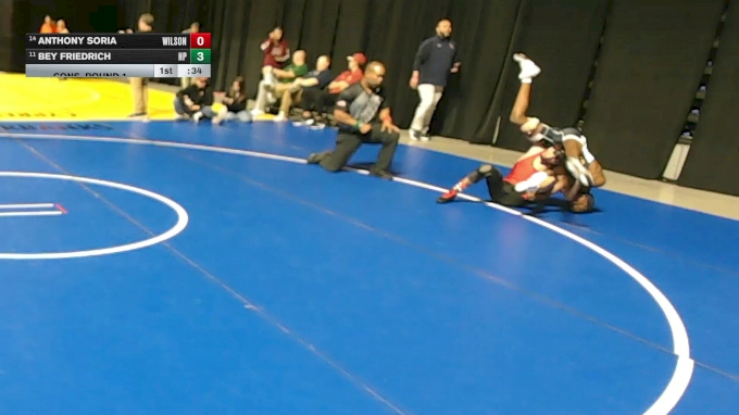 5A 106 lbs Cons. Round 1 - Anthony Soria, Dallas Wilson vs Bey ...