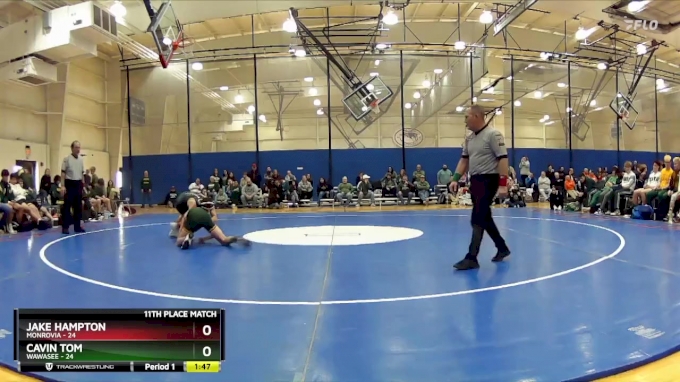 132 lbs Placement (16 Team) - Jake Hampton, Monrovia vs Cavin Tom, Wawasee