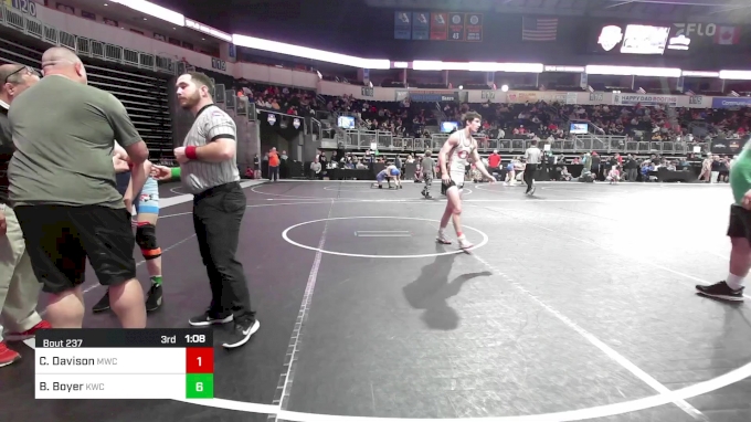 143 lbs Quarterfinal - Austin Amos, Troy vs Elijah Akers, Whitehouse ...