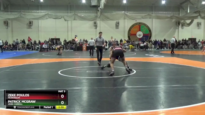 157 lbs Champ. Round 2 - Patrick McGraw, John Carroll vs Zeke Poulos ...