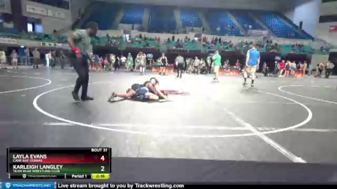 76/12u72 Round 2 - Layla Evans, Cane Bay Cobras vs Karleigh Langley ...