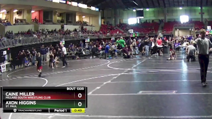 45 lbs 5th Place Match - Axon Higgins, St. Paul vs Caine Miller ...