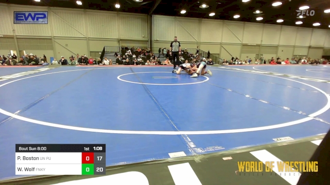 96 lbs Semifinal - Peyton Boston, Untouchables 12u PURPLE vs Wyatt Wolf ...