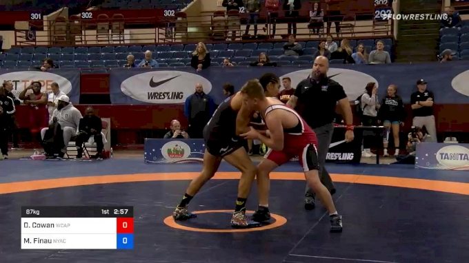 87 kg Prelims - Dillon Cowan, Army WCAP vs Marcus Finau, New York ...