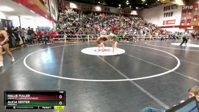 140 lbs Champ. Round 1 - Hallie Fuller, Lingle-Ft. Laramie/Southeast vs ...
