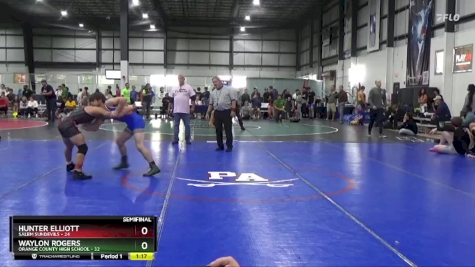 113 lbs Semifinal - Hunter Elliott, Salem SunDevils vs Waylon Rogers ...