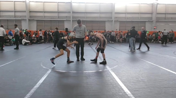 110 lbs Quarterfinals (8 Team) - Zach Harris, CP Wrestling vs Dominic ...