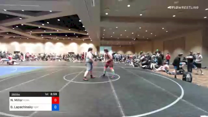 285 lbs Prelims - Nate Miller, Pennsylvania vs Grant Lapachinsky ...