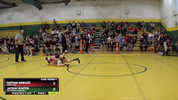 120 lbs Cons. Round 4 - Jayson Hunter, Kettering Fairmont vs Nathan ...