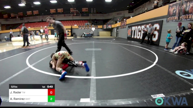 52 lbs 5th Place - Jacob Rader, Tuttle Wrestling vs Axel Ramirez, Smith ...