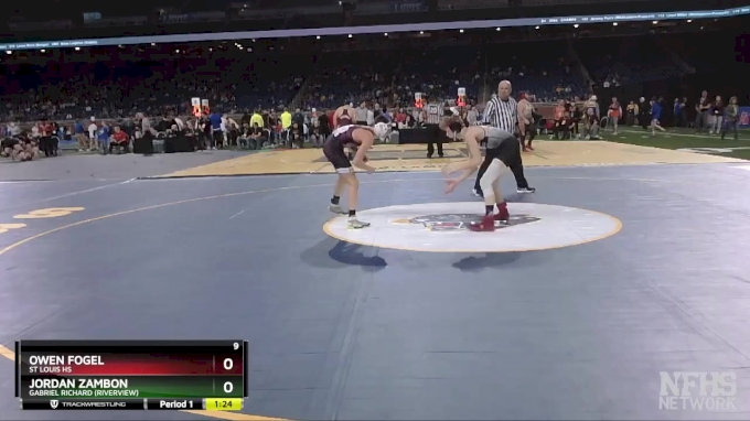 D4-106 lbs Semifinal - Owen Fogel, St Louis HS vs Jordan Zambon ...