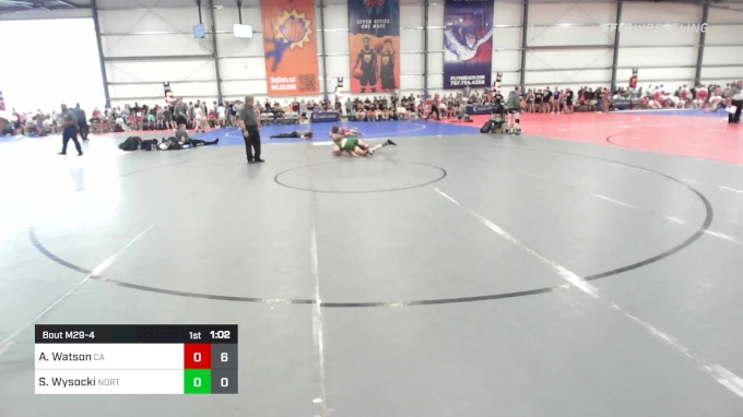 113 lbs Rr Rnd 1 - Asher Watson, Combat Athletics Red vs Shane Wysocki ...