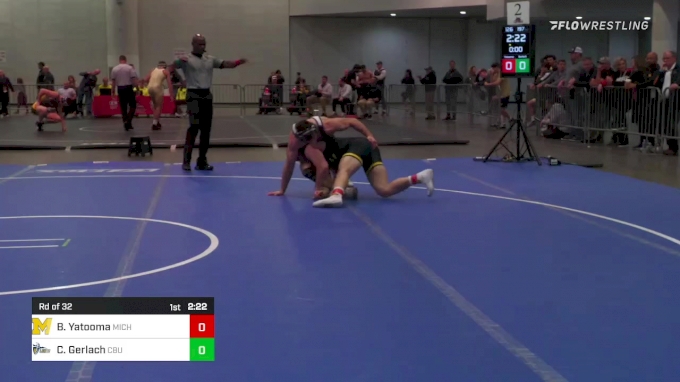 197 lbs Rd Of 32 - Brendin Yatooma, Michigan vs Caden Gerlach ...