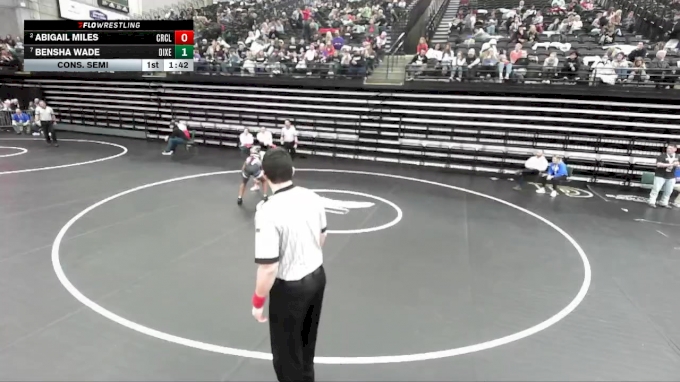 4A 120 lbs Cons. Semi - Abigail Miles, Crimson Cliffs vs Bensha Wade, Dixie