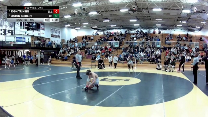 120 lbs Semifinal - Liston Seibert, Perry (Massillon) vs Josh Trinski ...