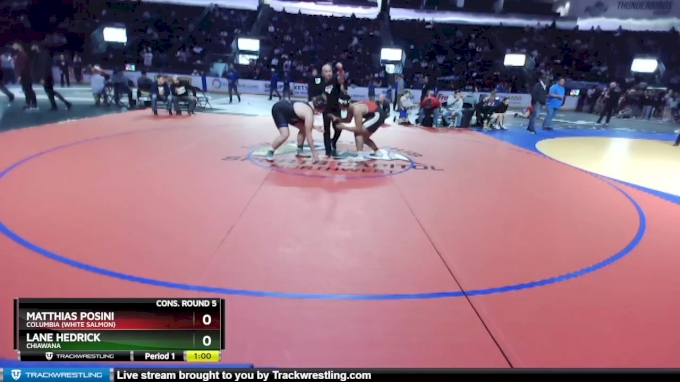 285 lbs Cons. Round 5 - Matthias Posini, Columbia (White Salmon) vs ...