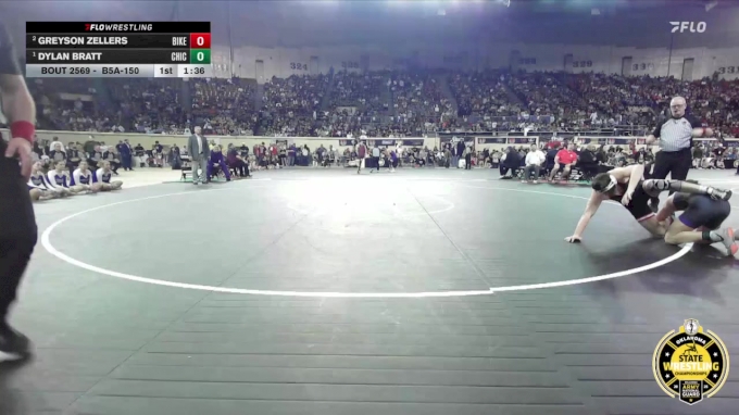 B5A-150 lbs 1st Place Match - Dylan Bratt, Chickasha/Verden vs Greyson ...