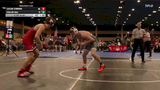 149 lbs C Of 16 #2 - Lucan O'Brien, Northern Illinois vs Collin Gaj ...