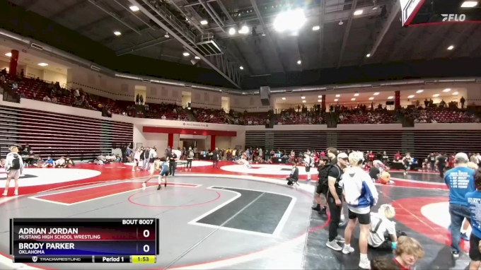 126 lbs Champ. Round 1 - Adrian Jordan, Mustang High School Wrestling ...