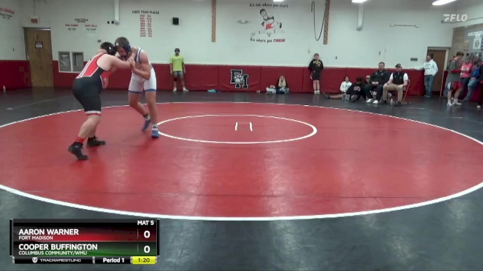 215 lbs Semifinal - Aaron Warner, Fort Madison vs Cooper Buffington ...