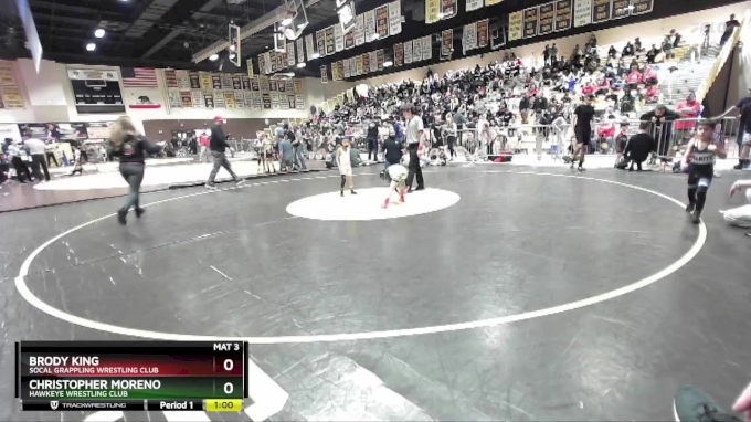 43 lbs Round 3 - Christopher Moreno, Hawkeye Wrestling Club vs Brody ...