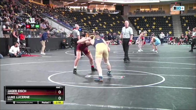 141 lbs Cons. Round 3 - Jager Eisch, Minnesota vs Luke Lucerne, Navy