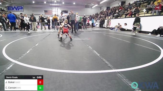 43 lbs Semifinal - JD Baker, Quezada Wrestling Academy vs Cutter Carson ...