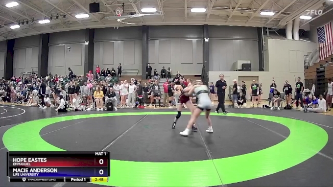 103 lbs Cons. Round 3 - Hope Eastes, Emmanuel vs Macie Anderson, Life ...