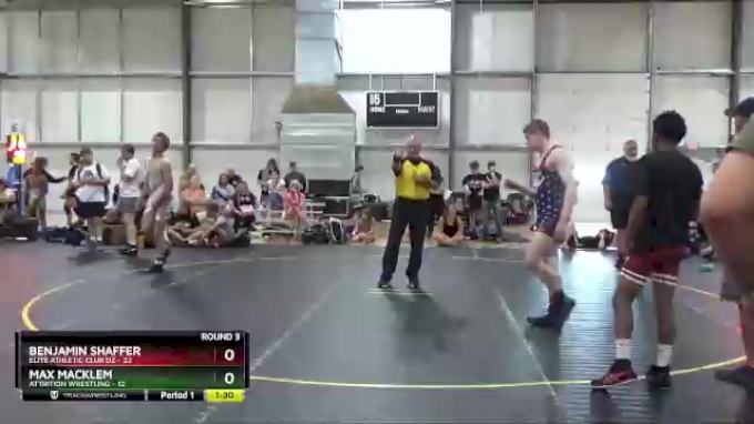 167 lbs Round 3 (6 Team) - Benjamin Shaffer, Elite Athletic Club DZ vs ...