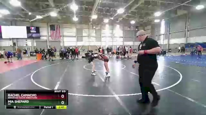53 lbs Champ. Round 1 - Rachel Camacho, Brighton Youth Wrestling vs Mia ...
