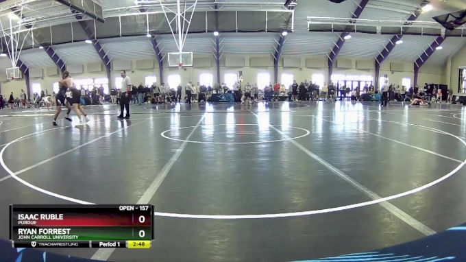 157 lbs Champ. Round 2 - Isaac Ruble, Purdue vs Ryan Forrest, John ...