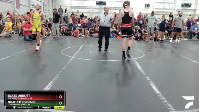 130 lbs Finals (2 Team) - Noah Fitzgerald, Contenders Blue vs Blaze ...