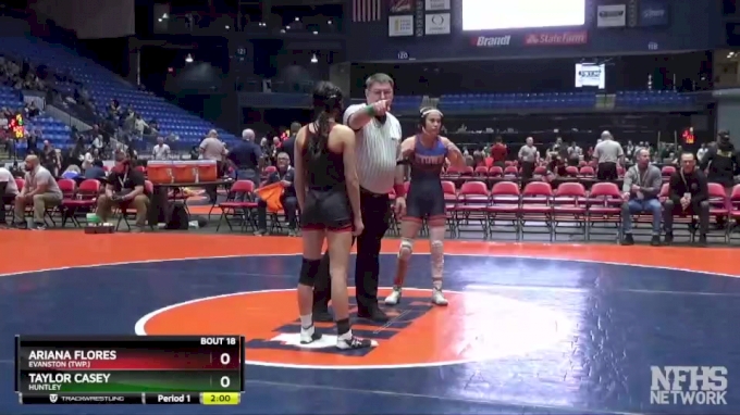 110 lbs Champ. Round 1 - Ariana Flores, Evanston (Twp.) vs Taylor Casey ...