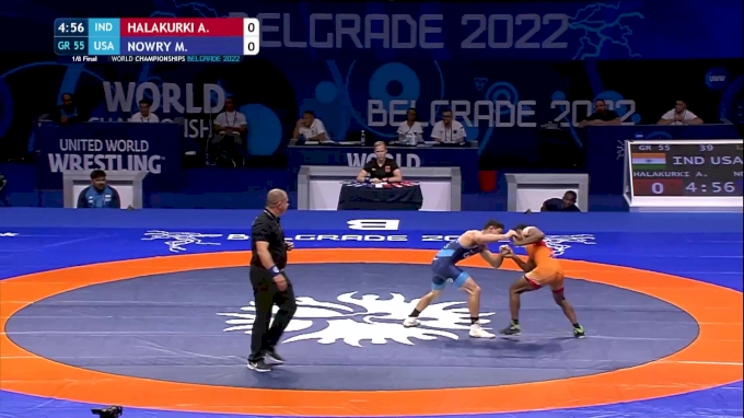 55 kg 1/8 Final - Arjun Halakurki, India vs Max Emiliano Nowry, United ...
