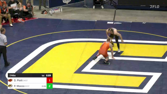 174 lbs Final - Dustin Plott, Oklahoma State vs Peyton Mocco, Missouri