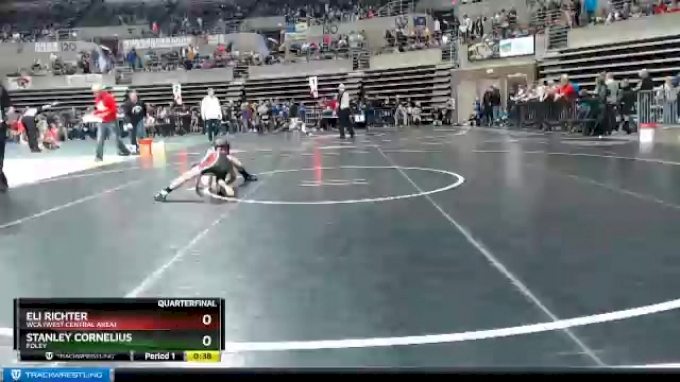 61 lbs Quarterfinal - Stanley Cornelius, Foley vs Eli Richter, WCA ...