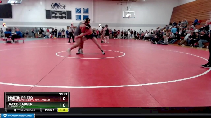 Elite 197 lbs Cons. Round 3 - Jacob Badger, Augustana (IL) vs Martin ...
