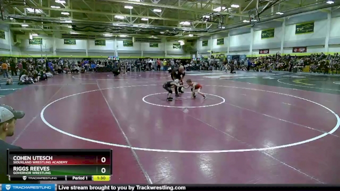 55 lbs Champ. Round 2 - Riggs Reeves, Governor Wrestling vs Cohen ...